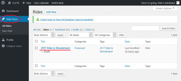 How to Develop a Ride Proposal | CCCTS